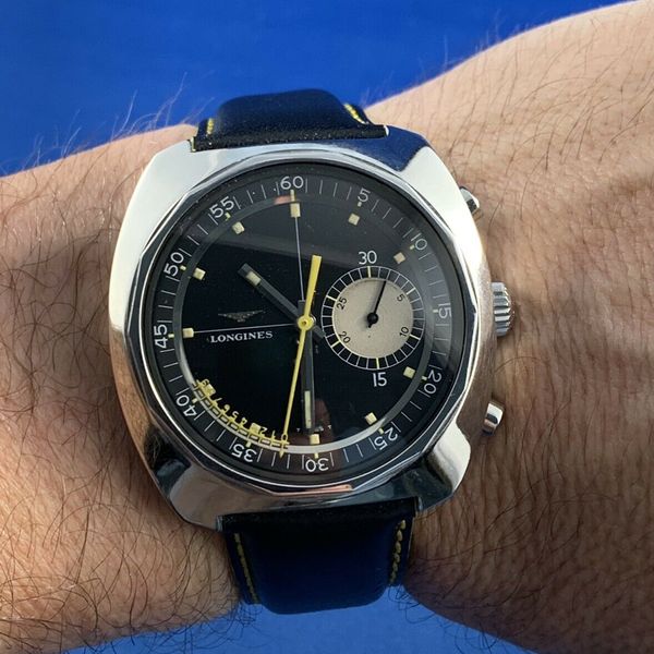 Longines Nonius rare 1/10th Second Fly-Back Chronograph 1969 excellent ...