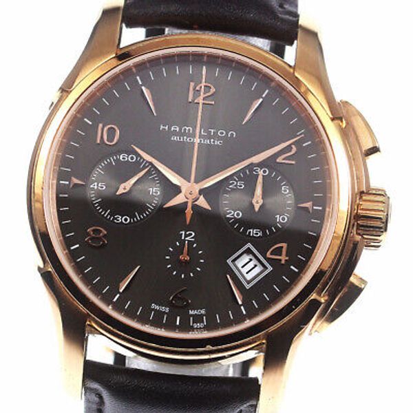 HAMILTON Jazz master H326462 Chronograph Brown Dial Automatic Men's ...