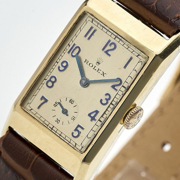 Rolex Prince Elegant 9K Gold, 1935 Vintage Tank Watch, Serviced ...