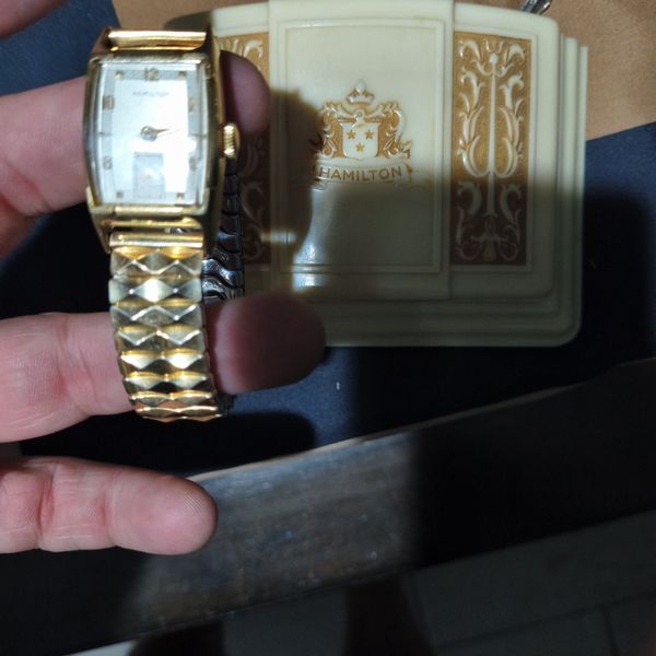 Hamilton 10K Gold Filled Men's Vintage Wind-Up Wristwatch Original Case ...