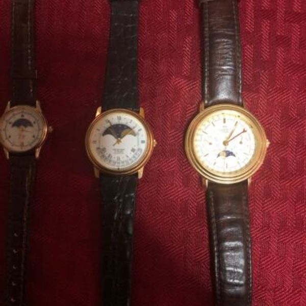 Vintage Moon Phase Watch Job Timex Moonlight Rodell-7 All Moonphrase ...