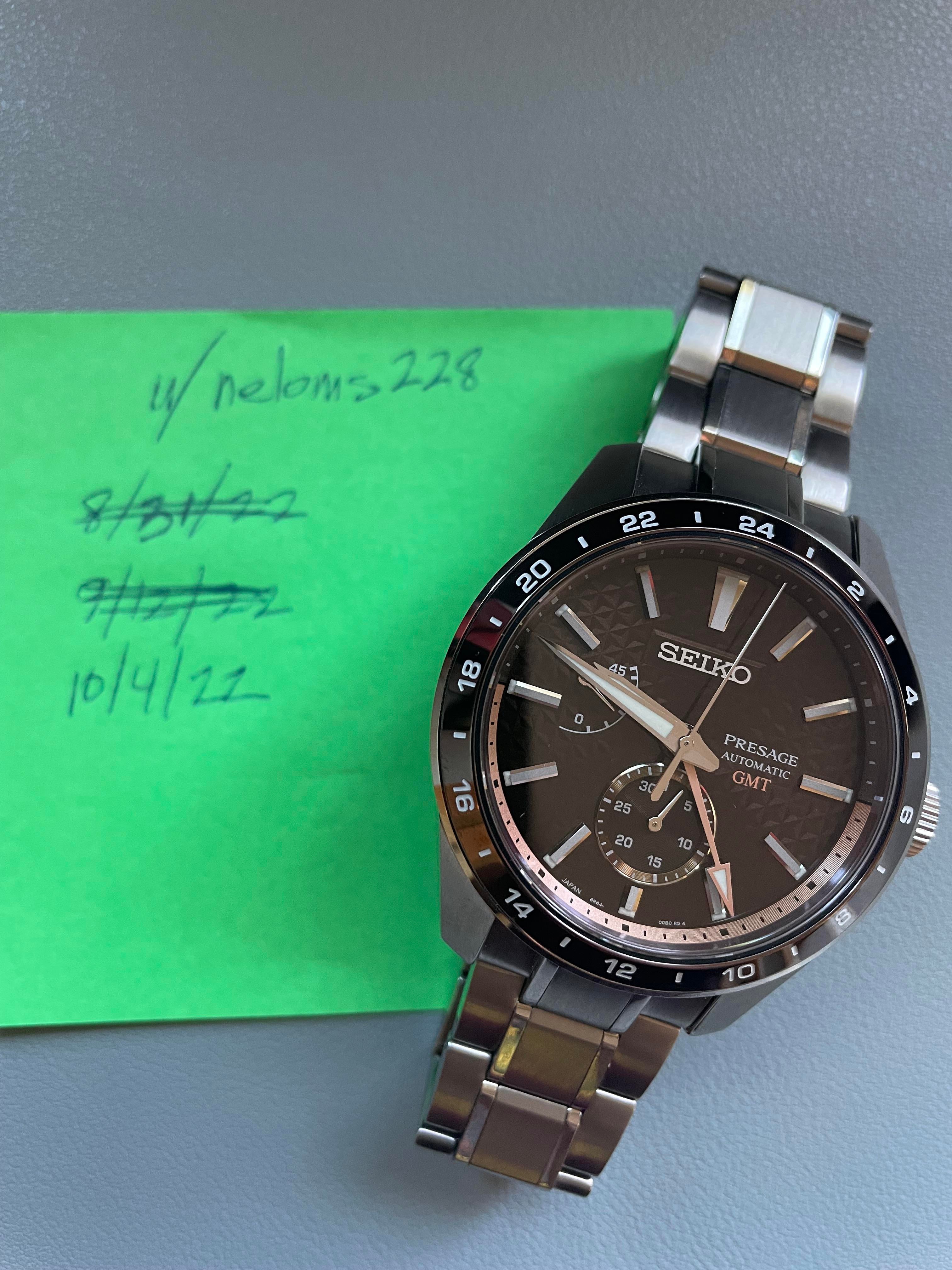 [WTS/WTT] Seiko Presage Sharp-Edged Series GMT SPB225 | WatchCharts