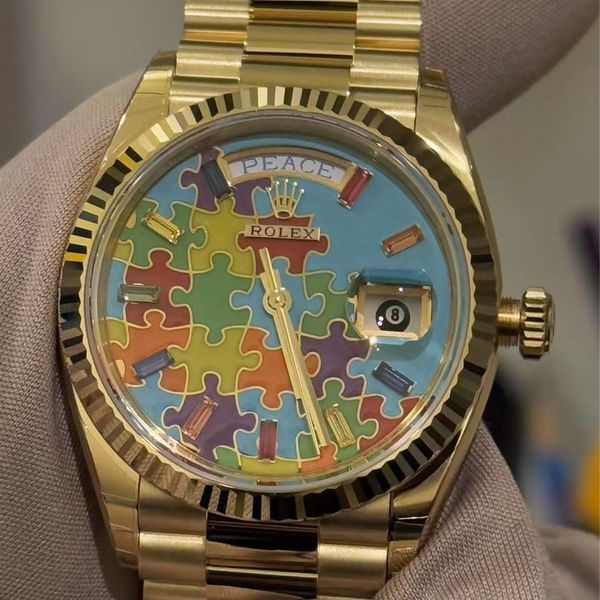 ROLEX DAY-DATE 36 PUZZLE DIAL | WatchCharts Marketplace