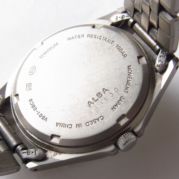 SEIKO ALBA TITANIUM V501-0BC0 10 BAR WATER RESIST MEN'S WATCH GOOD WORKING. | WatchCharts ...
