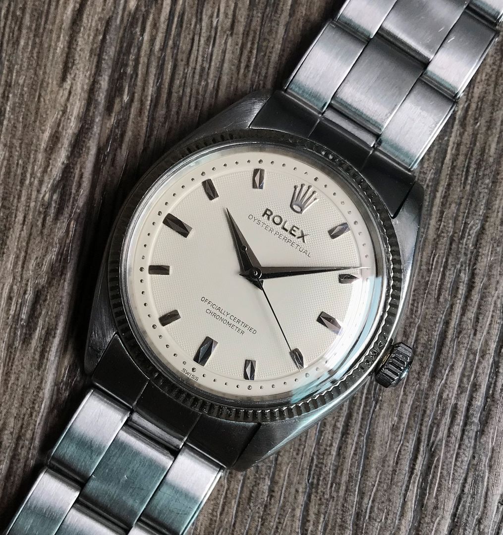 FS: Vintage Rolex 6567 honeycomb dial, with 7205 rivet bracelet with ...