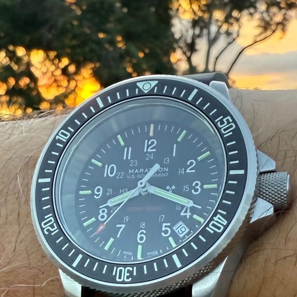 Marathon Tsar 41mm US Government dial Large Diver's Quartz ...