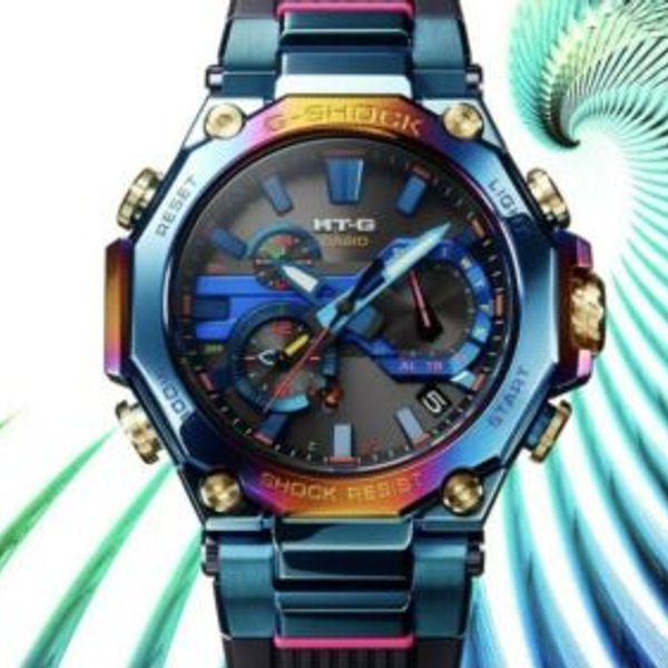 Casio G-Shock Blue Phoenix Rainbow Ion-Plated Limited Edition MTG ...