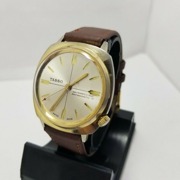 Vintage TASSO men's watch EB 8800 17 Jewels Manual winding SWISS MADE ...