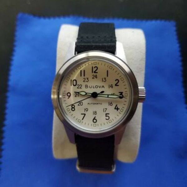 Bulova Hack Watch Automatic 96A246 excellent condition no scratches ...