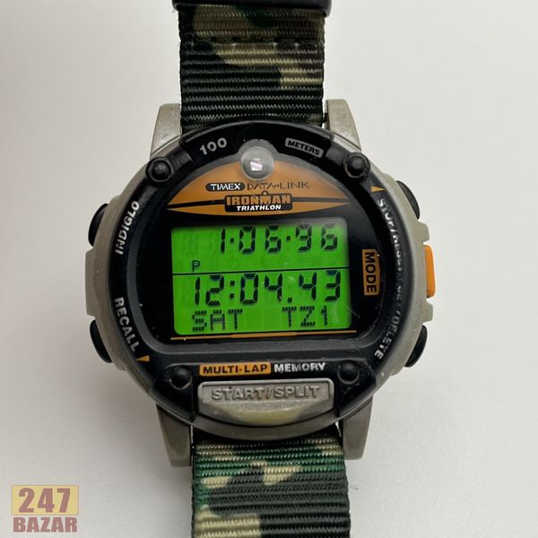 Rare Vintage Timex DataLink Ironman Triathlon Digital Men's Watch ...