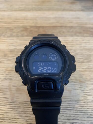 MENS CASIO G SHOCK BLACK OUT BASIC SERIES ALL BLACK RESIN WATCH ...