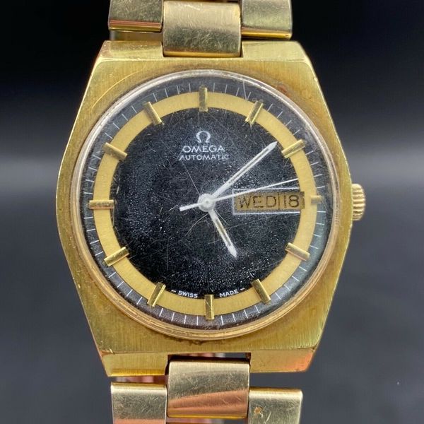 1970 OMEGA Automatic 17j Gold Filled Cal.750 Ref.1660142 Day/Date ...