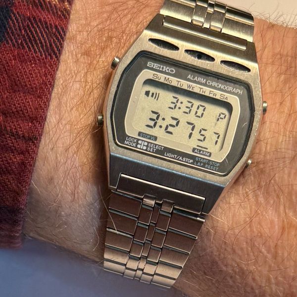Nice Vintage 1980 Seiko A257-5009 Quartz LED Stainless Menâ s Watch ...