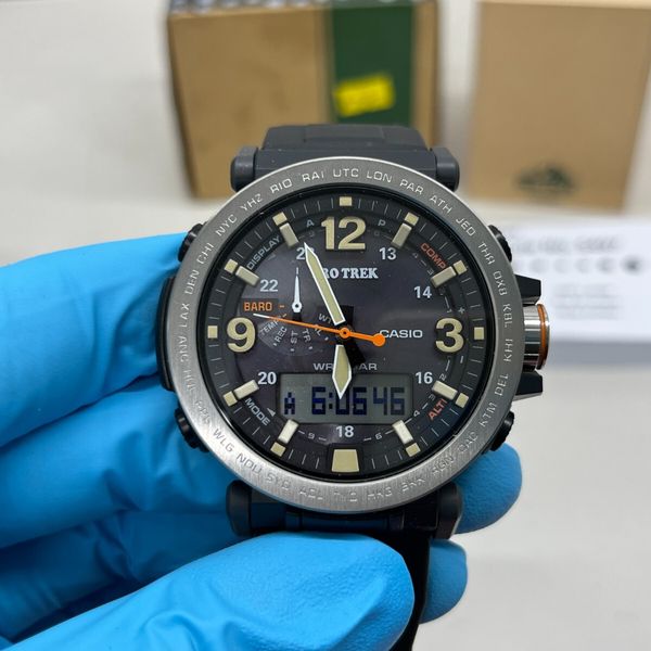 Casio Pro Trek Tough Solar Triple Sensor 51mm Watch PRG-600-1 USED EXCELLENT | WatchCharts ...