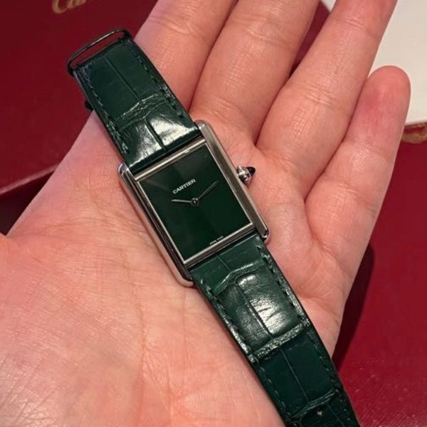 2021 Cartier Tank Must Green Large | WatchCharts Marketplace