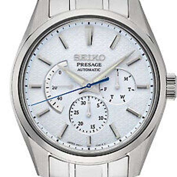 New Seiko Presage Sharp-Edged Series Light Blue Dial Men's Watch SPB305 ...