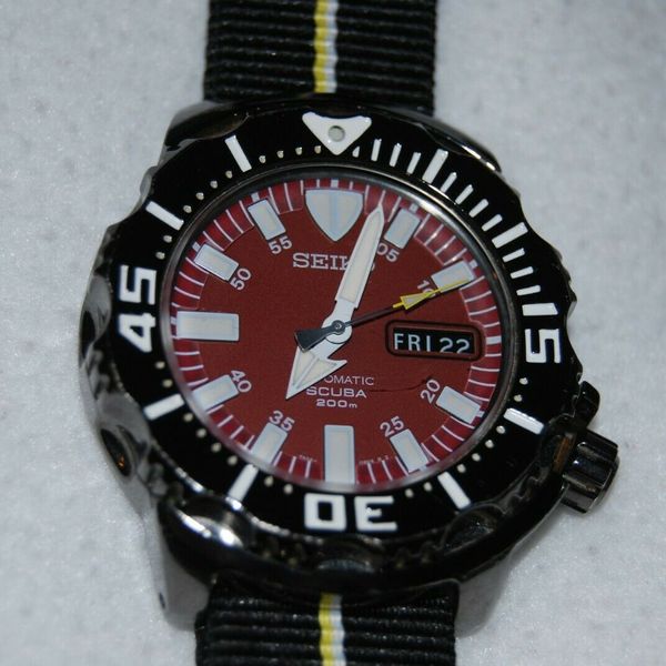 Seiko Purple Night Monster SZEN007 Diver 7S26-03G0 Scuba Used ...