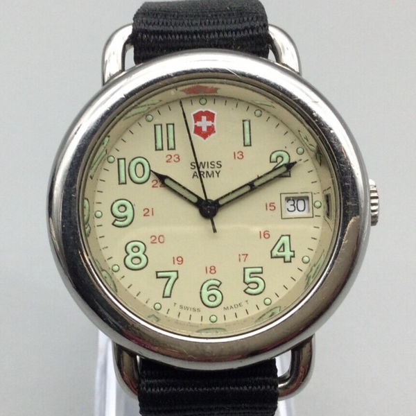 Victorinox Swiss Army Cavalry Watch Men 37mm Swiss Made 100M Date New ...