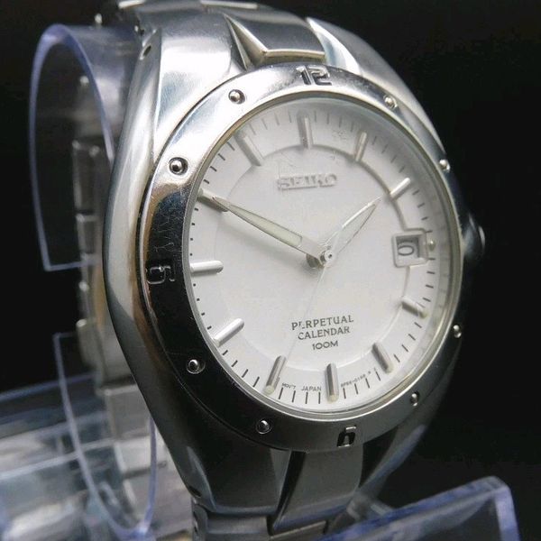 SEIKO QUARTZ PERPETUAL CALENDER 100M NEW BATTERY FITTED. | WatchCharts ...