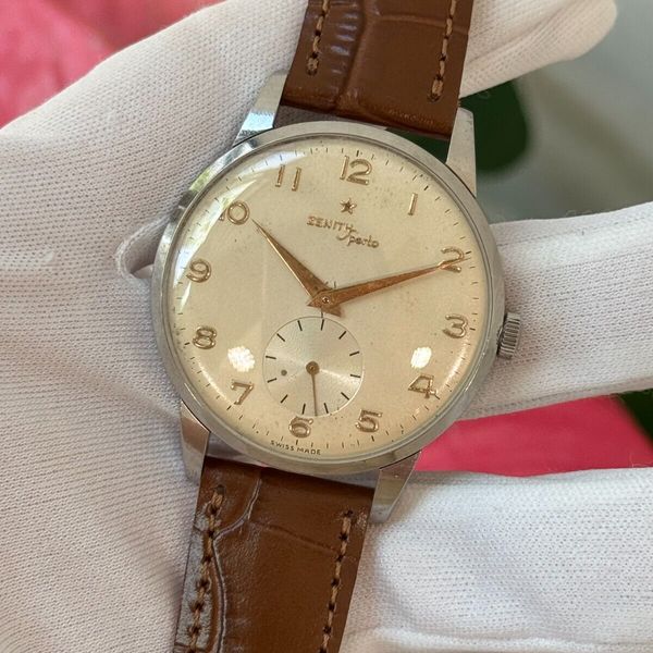 Zenith Sporto Watch Manual Cal.40 Brevet Mens 37mm Swiss Made Just ...