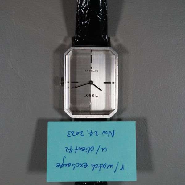 [WTS] Vintage Tissot Stylist Silver Dial Octagon Handwound Mechanical ...