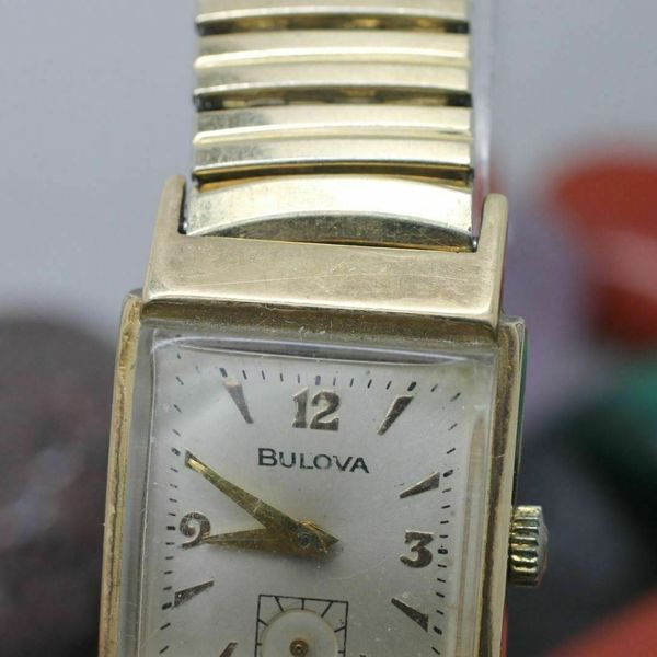 Vintage Original Bulova 21j Hand Wind Gold Tone Men's Wrist Watch ...