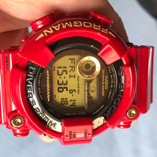 FS: G-Shock Frogman Burning Red 30th Anny. L.E. GF-8230A | WatchCharts ...