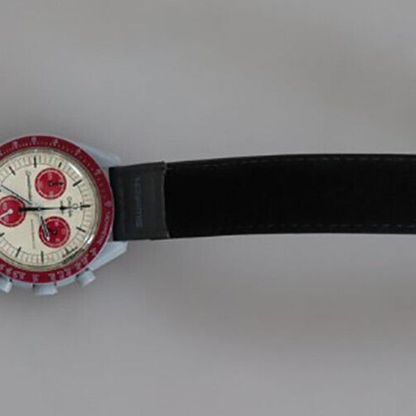 Omega x Swatch Speedmaster Mission to PLUTO Watch Moonswatch with Box ...
