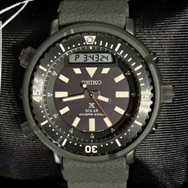 Seiko Prospex Men's Black Watch “Arnie” Diver Solar - SNJ031 | WatchCharts