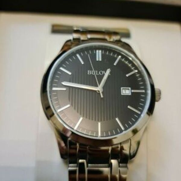Bulova Mens Watch 96B223 Black Dial Used | WatchCharts