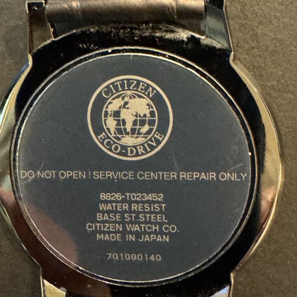 Citizen Eco-Drive One Model AR5025-08E Caliber 8826. Ultra thin solar ...