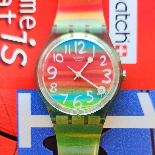 Swatch Watch COLOR THE SKY GS124 2004 Standard Gents New Old Stock ...