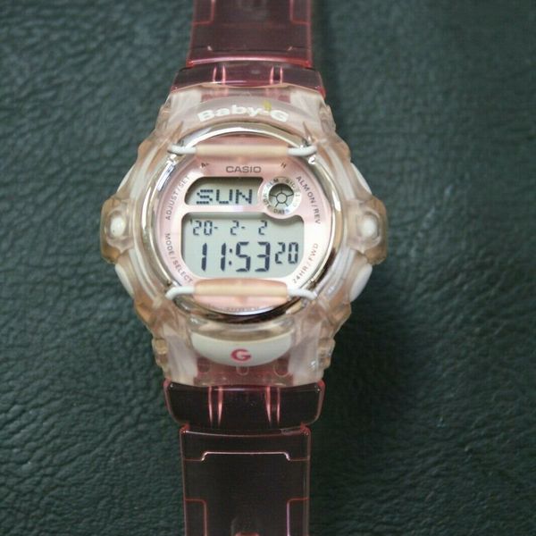 Casio Baby G Ladies Watch LIGHT PINK 3252 BG-169R Water Resistant NEW ...