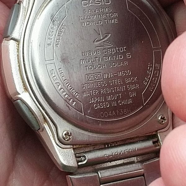Casio Wave Ceptor Multi Band 6 Tough Solar. Blue dial. WVA-M630. Mod ...