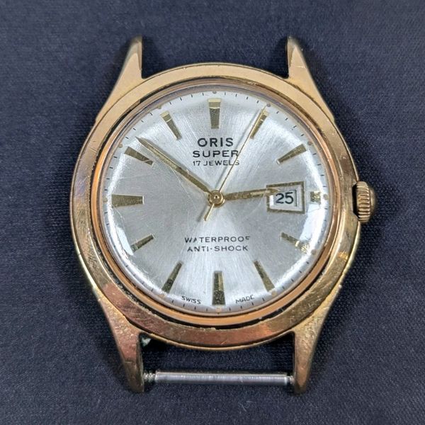 Vintage gold plated men Oris super 17 jewel wristwatch watch Available Worldwide | WatchCharts ...