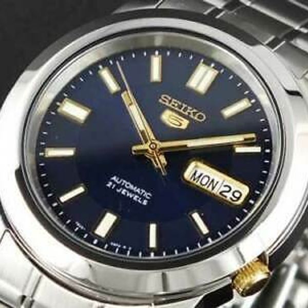 New Seiko Mens SNKK11 Seiko 5 Stainless Steel Automatic Watch | WatchCharts