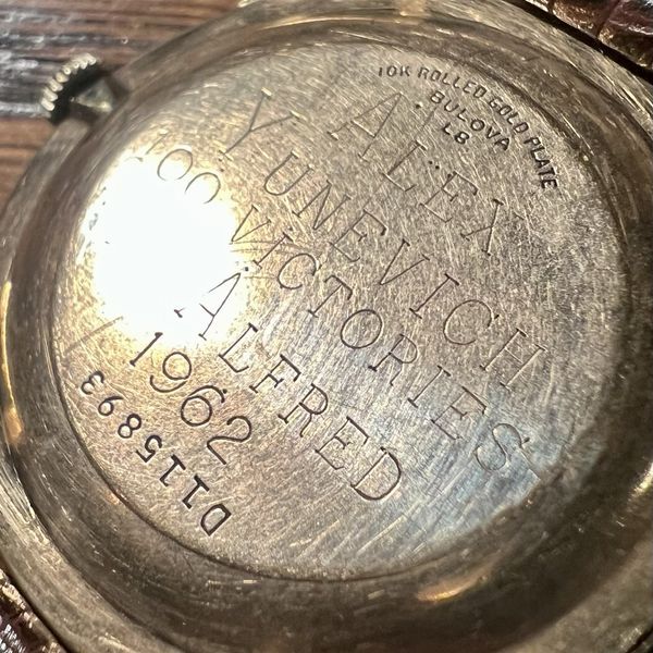 RARE BULOVA PRESIDENT PRESENTATION WATCH ALEX YUNEVICH ALFRED SAXONS ...
