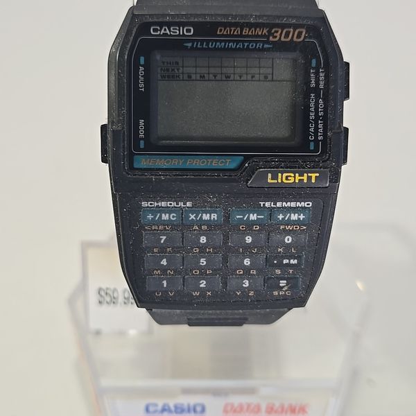 Casio DBC-310 Databank 300 Module 1478 Vintage Digital Calculator Watch ...