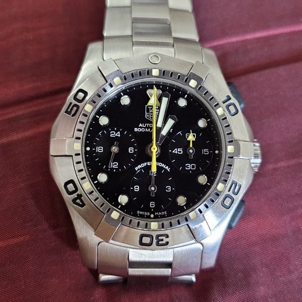 [$1,500 USD] Tag Heuer Aquagraph CN211A Complete set | WatchCharts