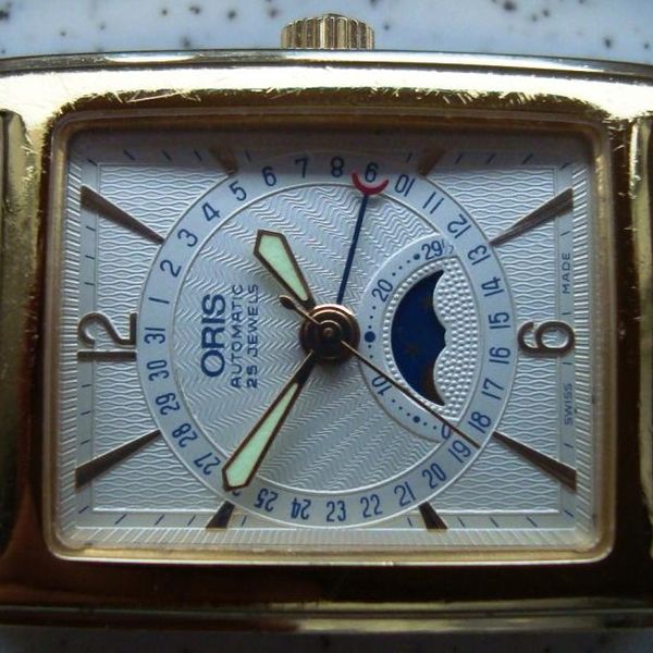Oris Rectangular Moonphase $500 Shipped | WatchCharts Marketplace