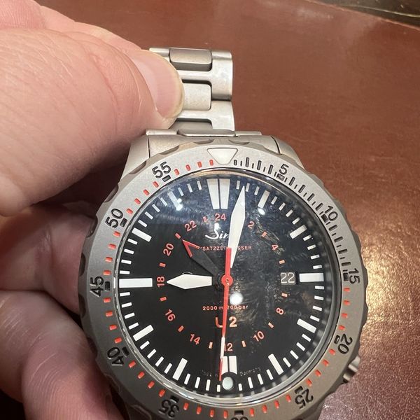 Sinn U2 EZM5 1020 Automatic Dive Watch 44mm with Sinn Rubber Strap and ...