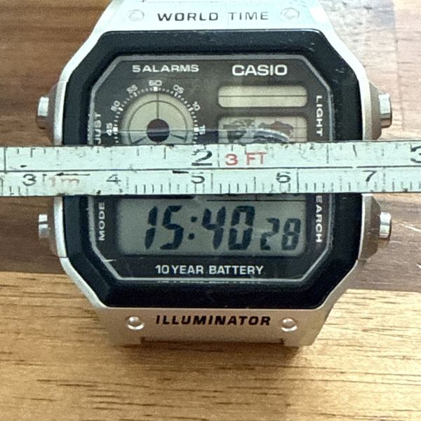 Casio Men's World Time Illuminator Watch. Working. Beautiful Condition ...