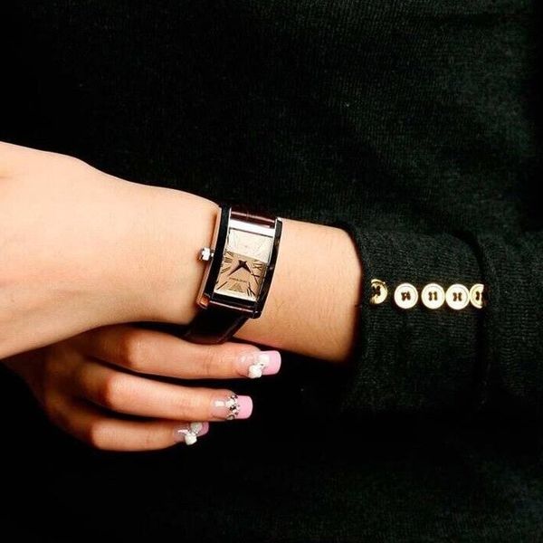 NEW GENUINE EMPORIO ARMANI AR0155 CLASSIC BEIGE DIAL & BROWN STRAP ...