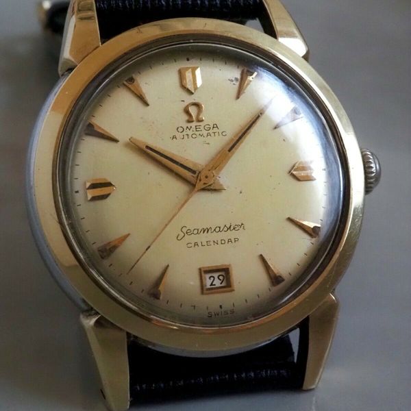 EARLY VINTAGE (1951) OMEGA SEAMASTER CALENDAR BUMPER WATCH (2627-5 ...