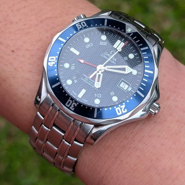 Omega Seamaster 300m GMT 41mm Blue Wave Dial James Bond 007 Prince ...