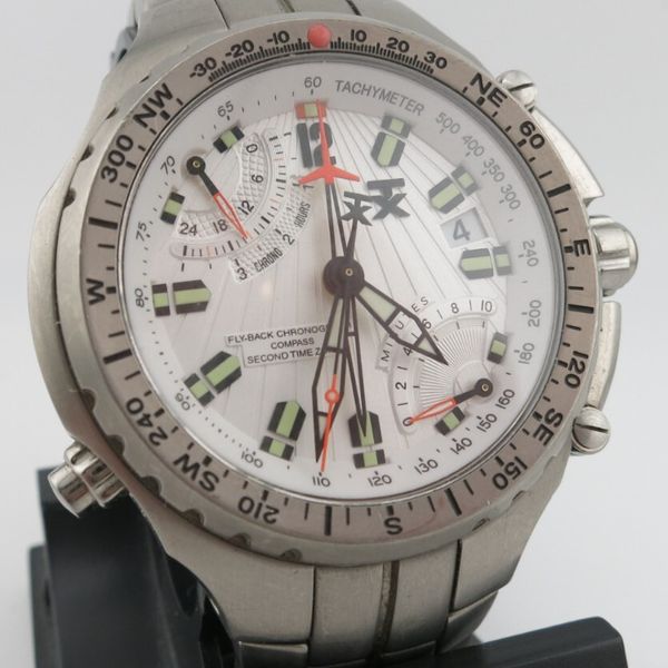 Timex TX TechnoLuxury Titanium Chronograph Compass Watch - T3C051 - New ...
