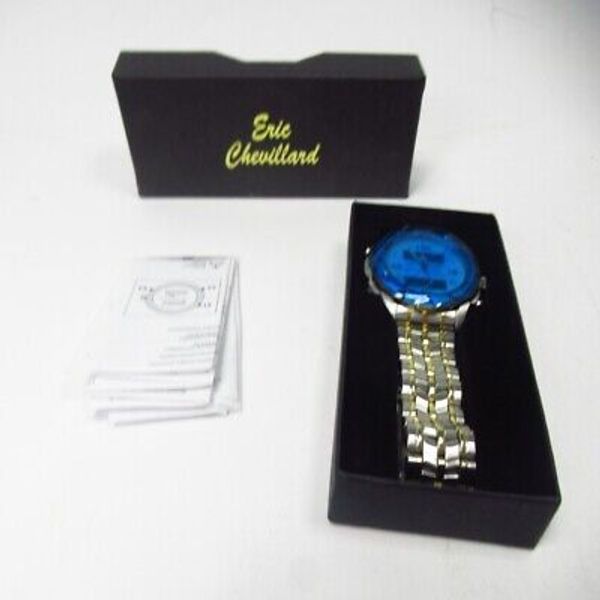 Eric Chevillard Watch Analogue Face With Digital Skills Chime Stop ...
