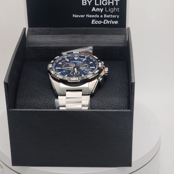 Citizen Promaster Land Eco-Drive Chronograph Men's Blue Dial Watch ...