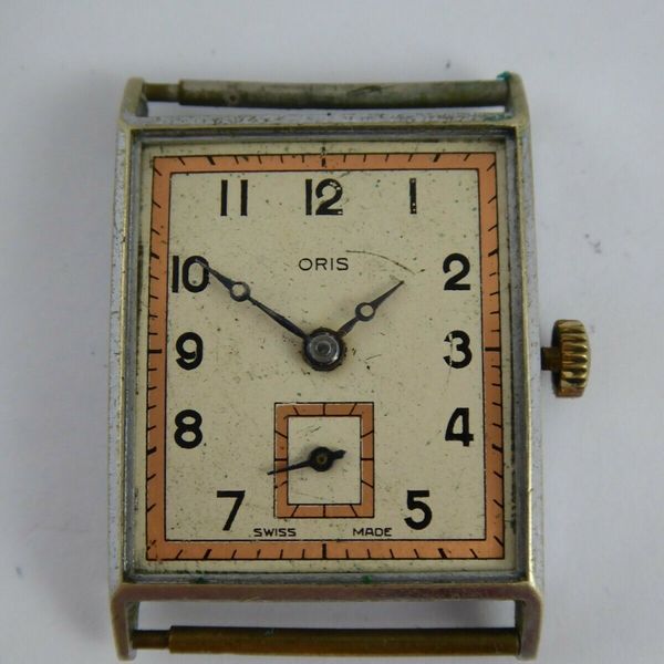 SMART VINTAGE MENS ORIS WRISTWATCH c.1940'S ART DECO STYLE SPARES REPAIRS | WatchCharts