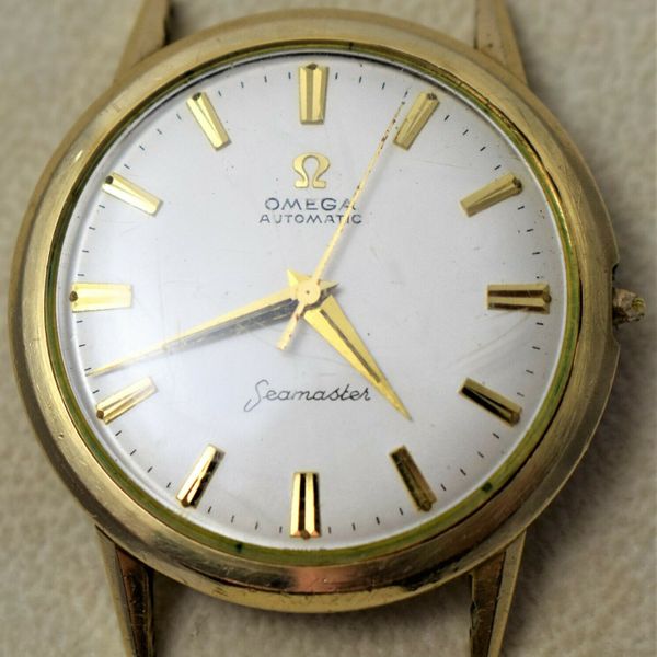 Vtg 1963 Omega Seamaster 10k Gold Filled Automatic Caliber 550 Runs ...